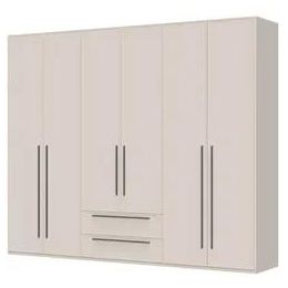 Dreht&uuml;renschrank OTTO HOME "Opera mit oder ohne Kranz inkl. LED-Bel.,B 227,272,317 oder 362 cm", cashmere, B:272cm H:224cm T:56cm, FSC-zertifizierter Holzwerkstoff, MDF, Schr&auml;nke, Dreht&uuml;renschrank, Schubk&auml;sten, UV lackiert, Soft Close Funktion, H&ouml;henverstellbare F&uuml;&szlig;e