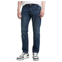 Regular-fit-Jeans Tom Tailor "JOSH", Herren, Gr. 31, L&auml;nge 34, blau (mid stone wash denim34), Denim/Jeans, Obermaterial: 98% Baumwolle, 2% Elasthan, unifarben, regular fit kn&ouml;chellang, Jeans, im Five-Pocket Style