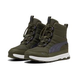Puma Jungen Winterboots "EVOLVE BOOT PURETEX JR", Gr. 38, gr&uuml;n, Textil, Schuhe, Snowboots, Winterstiefel, Winterschuhe, wasserdicht