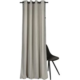 Sch&ouml;ner Wohnen Kollektion Vorhang, B:130cm H:250cm, grau, SCH&Ouml;NER WOHNEN-KOLLEKTION, Polyester, Wohnzimmer, Gardinen, "Peachy"