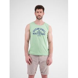 Lerros Herren Muskelshirt "Herren Tanktop mit Brustprint", gr&uuml;n, Gr. S, 100% Baumwolle, Shirts