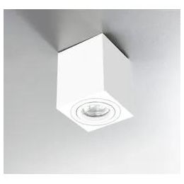 Heitronic Deckenleuchte "ADL8001", wei&szlig;, 1, H: 10cm, Leuchten, Aufbauleuchte,Aufbaulampe, f&uuml;r Esszimmer, Flur, Wohnzimmer, schwenkbar, Deckenleuchte