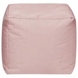 Sitzsack MAGMA HEIMTEX "Cube SCUBA", rosa (altrose), B:40cm H:40cm, Bezug: 100% Polyester, Sitzs&auml;cke, Sitzsack