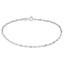 Armband Bruno Banani "Schmuck Geschenk Silber 925 Armschmuck Armkette Singapurkette" Gr. 19, silber (silberfarben), Armb&auml;nder, Damen, 19, Silber 925 (Sterlingsilber), Armband, Made in Germany