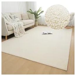 Teppich OTTO HOME "Jola, Uni-Farben, besonders dichte Qualit&auml;t, Boho" Gr. 3, beige (natur), B:120cm H:10mm L:180cm, Kunstfaser, Teppiche, Teppich, Wohnzimmer, Schlafzimmer, Flur, Kinderzimmer, wasserabweisend