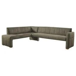 Essbank exxpo - SOFA FASHION, gr&uuml;n (forest), B:265cm H:83cm T:199cm, Sitzb&auml;nke, Essbank, elegant und modern mit hohem Sitzkomfort