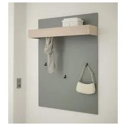 Garderobenpaneel Home Affaire "GiRON/CiTY, Wandregal in vier Farben, Flurgarderobe mit Hutablage", gr&uuml;n (gr&uuml;n aloe), B:100cm H:135cm T:25cm, Holzwerkstoff, Garderobenpaneele, Garderobenpaneel, mit Kleiderstange und Haken, 100 cm breit
