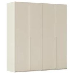 Kleiderschrank "Schrank Garderobe Ankleide Schlafzimmer Flur SERINA Eyecatcher", beige (beige, beige mattglas (champagner)), B:201cm H:223cm T:61cm, Holzwerkstoff, LeGer Home by Lena Gercke, Schr&auml;nke, Kleiderschrank, in 6 Breiten, 3 Ausf&uuml;hrungen und mit Front Glas oder Dekor MADE IN GERMANY