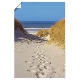 Poster Artland "Weg zum Strand II", braun (farbe bild(er): braun), B:40cm H:60cm, Bilder, Poster, ohne Rahmen