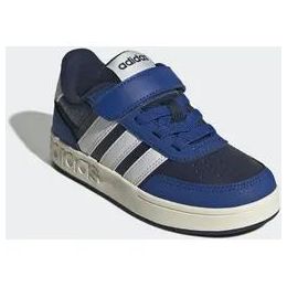 Sneaker Adidas SPORTSWEAR "BREAKBASE KIDS", M&auml;dchen, Gr. 33, blau (collegiate navy, dash grau, collegiate royal), Synthetik, Schuhe Sneaker, f&uuml;r Kinder & Jugendliche