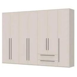 Dreht&uuml;renschrank OTTO HOME "Opera mit oder ohne Kranz inkl. LED-Bel.,B 227,272,317 oder 362 cm", cashmere, B:317cm H:224cm T:56cm, FSC-zertifizierter Holzwerkstoff, MDF, Schr&auml;nke, Dreht&uuml;renschrank, UV lackiert, Soft Close Funktion, H&ouml;henverstellbare F&uuml;&szlig;e