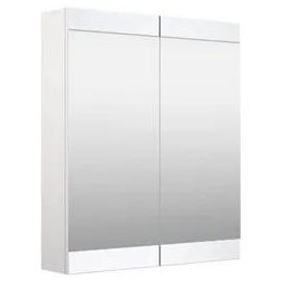 Badezimmerspiegelschrank Welltime "Serena Retro", wei&szlig;, B:60cm H:70cm T:14cm, FSC-zertifizierter Holzwerkstoff, Schr&auml;nke, FSC-zertifiziertes Material, Breite 61,5 cm
