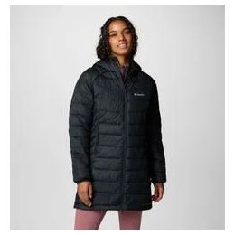 Steppmantel Columbia "Powder Lite II Mid Jacket", Damen, Gr. S, schwarz, Obermaterial: 100% Polyester. Wattierung: 100% Polyester, Po-bedeckend, M&auml;ntel Steppmantel