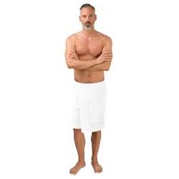 WEWO-Fashion Kilt WEWO FASHION "9538T, ideal f&uuml;r Sauna & Spa", wei&szlig;, L:50cm, Frottier, Hausm&auml;ntel, schlingenfest