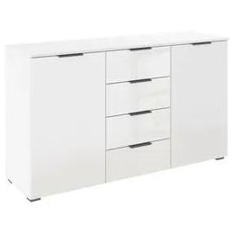OTTO home "Sideboard Schubladenkommode AGORDO mit Dekor- oder Hochglanzfront" in zwei Griff-Farben, Breite 120 cm, vier gro&szlig;e Schubladen, mit insgesamt 4 Einlegeb&ouml;den MADE IN GERMANY
