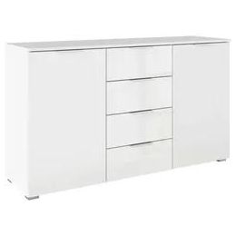 OTTO home "Sideboard Schubladenkommode AGORDO mit Dekor- oder Hochglanzfront" in zwei Griff-Farben, Breite 120 cm, vier gro&szlig;e Schubladen, mit insgesamt 4 Einlegeb&ouml;den MADE IN GERMANY