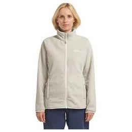 Fleecejacke Jack Wolfskin "Moonrise", Damen, Gr. S, beige (pale sand), Obermaterial: 100% Polyester, normal, Jacken Fleecejacke, f&uuml;r Wandern und Trekking, aus recyceltem POLARTEC 200-Material