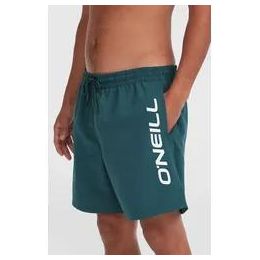 O`Neill Badehose O'NEILL "CALI 16'' SWIMSHORTS", Herren, Gr. M, N-Gr, gr&uuml;n (alma steel), Obermaterial: 100% Polyester, Badehosen Badehose