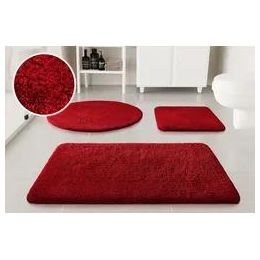 Badematte OTTO HOME "Kaarin", kamin rot, H:30mm, Polyester, Badematten, Badematte, Badteppich, getuftet, flauschig, hochflor, gro&szlig;e Farbauswahl