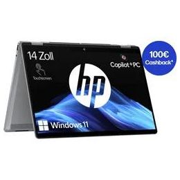 HP Convertible Notebook "OmniBook X Flip 14-fk0252ng", silber (meteor silber), 16 GB RAM 512 GB SSD, RyzenTM AI 5, Windows11Home, Notebooks