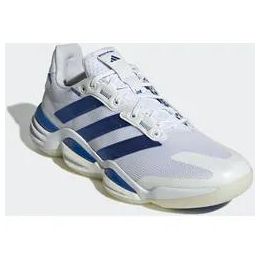 Hallenschuh Adidas PERFORMANCE "STABIL 16 INDOOR", Herren, Gr. 46, cloud wei&szlig;, royal blau, royal blau, Synthetik, Textil, Schuhe Hallenschuh, Handballschuh