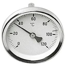 Raumthermometer AEG HAUSTECHNIK "ZT 34", silber, B:6cm H:6cm T:3cm, Temperaturmessger&auml;te, f&uuml;r Standspeicher 300-400 Liter
