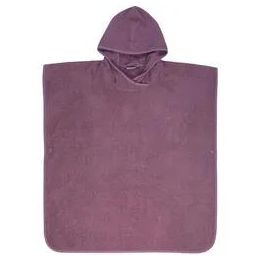 W&ouml;rner Badeponcho W&Ouml;RNER "Badeponcho Uni" Gr. M, mauve, L:80cm, Baumwolle, Hausm&auml;ntel, maschinenwaschbar, trocknergeeignet