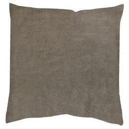 Kissenh&uuml;lle Home Wohnideen "ELMER 1ER PACK MIT F&Uuml;LLUNG" Gr. 2, grau (taupe), B:50cm L:50cm, Polyester, Polyester, Kissenbez&uuml;ge, Kissenh&uuml;lle