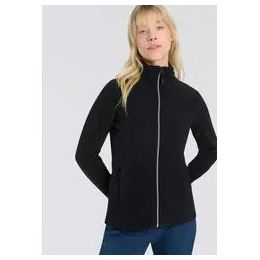 Fleecejacke CMP "WOMAN JACKET", Gr. 44, schwarz (nero), Fleece, Obermaterial: 100% Polyester, normal, Jacken Fleecejacke, w&auml;rmend, &Uuml;bergangsjacke