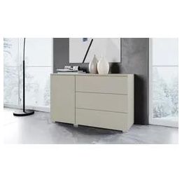 Sideboard OTTO HOME "PARIS", beige (kaschmir), B:111cm H:68cm T:39cm, Sideboards, Sideboard, Moderne 110cm breite grifflose Kommode, vielseitig einsetzbar