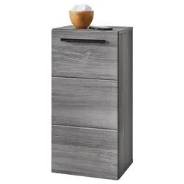 Midischrank BASIC BY BALCULINA "Silver, Badezimmerschrank BxHxT 34x72x30", silber (rauchsilber), B:34cm H:72cm T:30cm, FSC-zertifizierter Holzwerkstoff, Schr&auml;nke, Midischrank, Breite 34cm, T&uuml;r L/R monierbar, FSC-Mix 70%