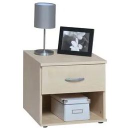 Container VOGL M&Ouml;BELFABRIK "Barrie, B&uuml;rocontainer, Nachtschrank, mit Schubladen & F&uuml;&szlig;en", beige (ahornfarben), B:40cm H:36cm T:40cm, Holzwerkstoff, Schr&auml;nke, Nachttisch Nachtkonsole, verschiedene Ausf&uuml;hrungen, H&ouml;he 37 cm, Made in Germany
