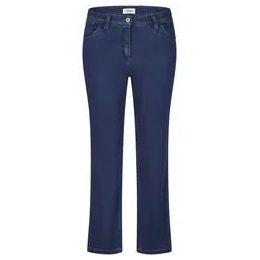 5-Pocket-Hose KjBRAND "Fanni Frame", Damen, Gr. 50, N-Gr, denim stoned, Web, Obermaterial: 71% Baumwolle, 25% Polyester, 4% Elasthan, unifarben, figurbetont kn&ouml;chellang, Hosen 5-Pocket-Hose, mit Taschen
