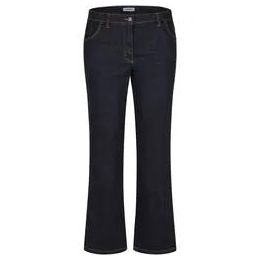 5-Pocket-Jeans KjBRAND "Betty", Damen, Gr. 52, N-Gr, denim dunkelblau, Denim/Jeans, Obermaterial: 71% Baumwolle, 16% Polyester, 11% Lyocell, 2% Elasthan, bequem, Jeans 5-Pocket-Jeans