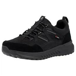 Sneaker Rieker SPORT, Herren, Gr. 44, schwarz, Textil, Veloursleder, unifarben, Schuhe Sneaker, Schn&uuml;rschuh, Halbschuh, Outdoorschuh mit wasserabweisender TEX-Membran