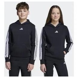 Kapuzensweatshirt Adidas SPORTSWEAR "ESSENTIALS KIDS HOODIE", M&auml;dchen, Gr. 176, wei&szlig; (schwarz, wei&szlig;), Obermaterial: 71% Baumwolle, 29% Polyester, angesetztes B&uuml;ndchen, Sweatshirts
