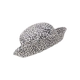 Laura Scott Damen Fischerhutbeige, schwarz, Basic, bedruckt, gemustert, Web, Obermaterial: 100% Baumwolle, H&uuml;te, mit trendigem Leopard-Alloverdruck -