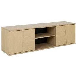 Lowboard GAMI "SOLENA", eiche rookwood nachbildung, B:160cm H:49cm T:40cm, Holzwerkstoff, Sideboards, Lowboard, Lowboard 2 T&uuml;ren