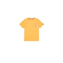 Damen T-Shirt "Flying Buzz SL T-Shirt", orange, Gr. M, Alpha Industries, Obermaterial: 100% Baumwolle, Shirts