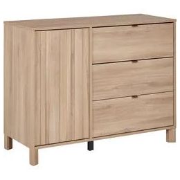 Kommode GAMI "kommode Calypso 3 Schubladen 1 T&uuml;r", eiche bocage nachbildung, B:113cm H:86cm T:45cm, Holzwerkstoff, Sideboards, Kommode, Optimierter Stauraum mit dieser Kommode