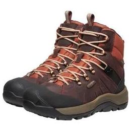 Winterstiefel Keen "REVEL IV MID POLAR", Damen, Gr. 37, rot (andorra, safari), Leder, Schuhe Winterstiefel, Snowboots, Winterboots, Winterschuhe