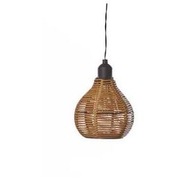 Luxform H&auml;ngeleuchte "Luxform Hanging Lamp Rattan", braun, H: 39cm, 1 Stk., Leuchten, LED-H&auml;ngeleuchte, batteriebetrieben, warmwei&szlig;, H&auml;ngeleuchte