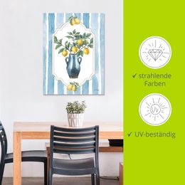 Wandbild Artland, B:45cm H:60cm, bunt, Alu Dibond, Wohnzimmer, Bilder, "Le Citron I", als Alubild, Leinwandbild, Poster, Wandaufkleber in verschied.