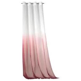 Weckbrodt-Gardinen Vorhang WECKBRODT "Maischa" Gr. 1, lila (beere), B:140cm H:245cm, Voile, Polyester, Gardinen, Voile, transparent mit Farbverlauf, Gardine, Store