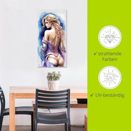 Wandbild Artland, B:50cm H:100cm, bunt, Alu Dibond, Wohnzimmer, Bilder, "Die Sch&ouml;nheit einer Frau VI", als Alubild, Leinwandbild, Poster,