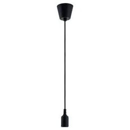 Paco Home Pendelleuchte "SUN", schwarz, 1, &Oslash; 3,9cm H: 10,5cm, Leuchten, Schwarz E27 Schnurpendel Silikon &Uuml;berzogen 1,5m Textilkabel, Pendelleuchte