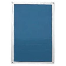 Dachfensterrollo LICHTBLICK ORIGINAL "Haftfix Hitzeschutz Verdunkelung" Gr. 2, blau, B:36cm H:76,9cm, Polyester, Rollos, mit Thermobeschichtung