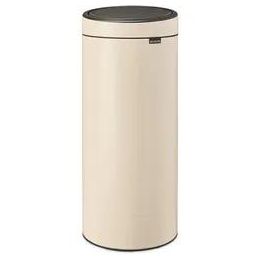 M&uuml;lleimer Brabantia "Touch Bin New, 30L", beige (soft beige), B:29,5cm H:72cm T:32cm &Oslash;:29,5cm, Kunststoff, Metall, M&uuml;lleimer, M&uuml;lleimer, Soft-Touch-&Ouml;ffnungssystem