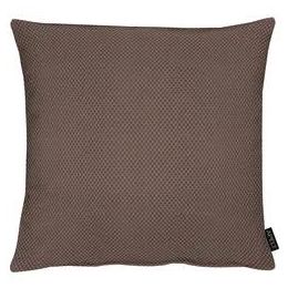 Dekokissen Apelt "Miles", braun (mocca), B:46cm L:46cm, Polyester, Obermaterial: 100% Polyester, Dekokissen_Sitzkissen_Kissenh&uuml;llen