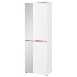 Garderobenschrank Innostyle "Memphis Garderobenschrank, 65x192x38cm (B/H/T)", wei&szlig;, B:65cm H:192cm T:38cm, ABS-Kunststoff, Dekorfolie, Holzwerkstoff, MDF, Schr&auml;nke, Garderobenschrank